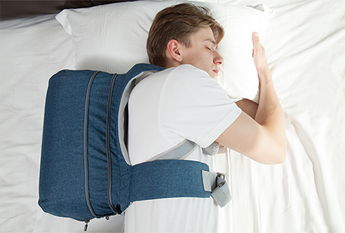 WoodyKnows 2021 Newly Upgraded Side-Sleeping Backpack with All Velcro ...